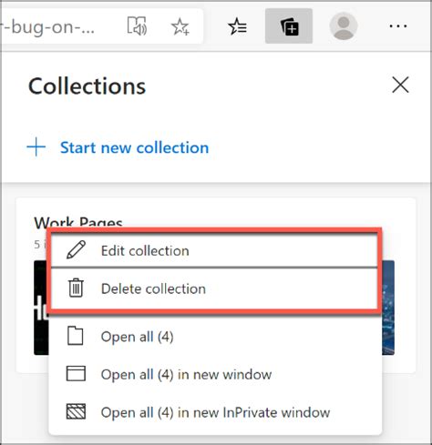 how to use collections in microsoft edge