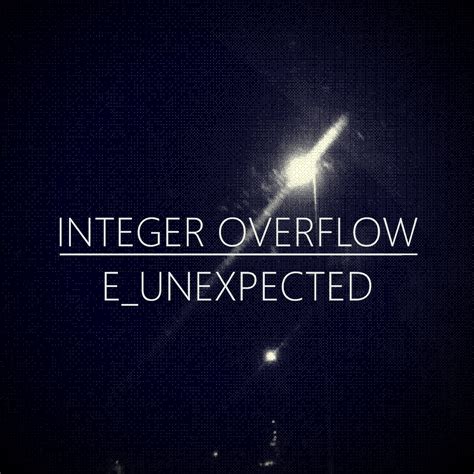 integer overflow e unexpected integer overflow free download