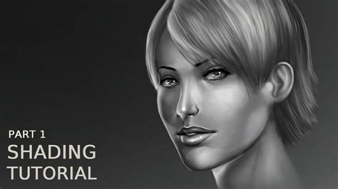 photoshop tutorial shading and volume of a face part 1