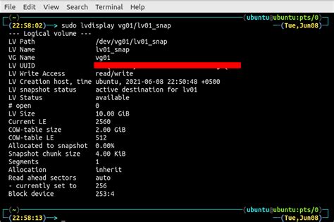 lvm how to mount snapshot volumes linux hint