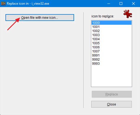 how to modify the icon of an exe file