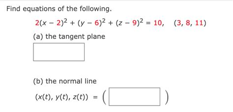 Solved Find Equations Of The Following