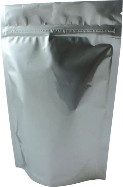 Plain Matte Matt Silver Stand Up Pouches Zipper Slider At Rs 2 5