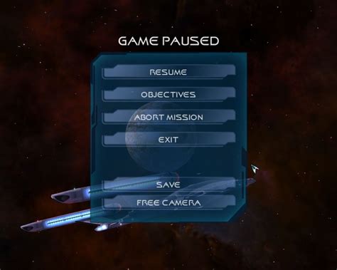 pause menu screen in star trek legacy game ui design game design star