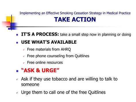 Ppt Implementing An Effective Smoking Cessation Strategy In Medical