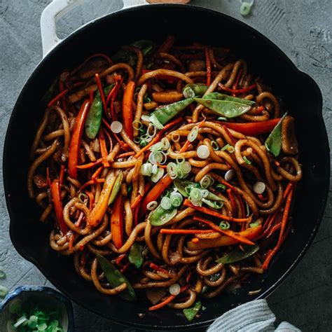 Gemüse Udon Stir Fry Veggie Yaki Udon Precision