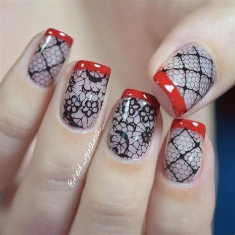 45 Stylish Red And Black Nail Designs Youll Love ️🖤 Be Modish