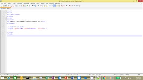 belajar tipe input pada form html input type pada html