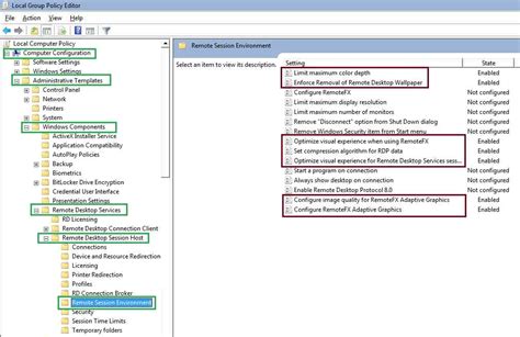 optimizing rdp sessions for graphically intensive applications help