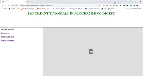 html frame tag how to use frame in html coding with example