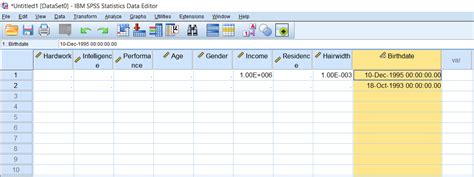 spss date and timestamps variable javatpoint