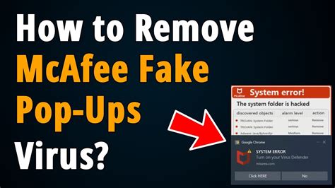 How To Stop Mcafee Popups [ Step To Step Tutorial ] Youtube