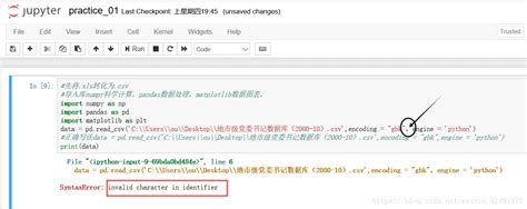 python报错invalid character in identifier eve day的博客 csdn博客