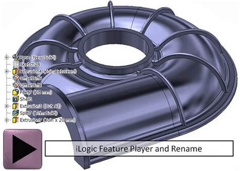autodesk inventor 2014 ilogic feature player and rename tool