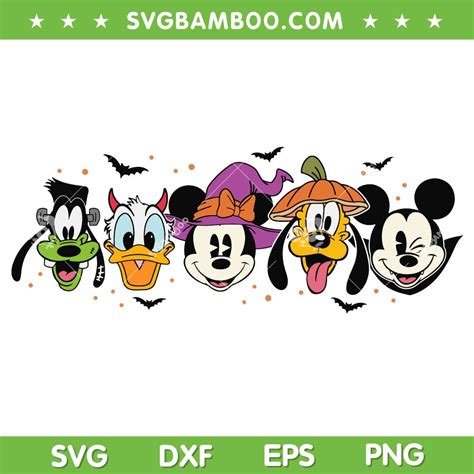 Halloween Disney Mickey Mouse And Friends Svg