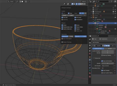 edit mode how do i hide wireframes of other objects showing the