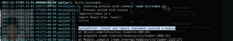 node js syntaxerror cannot use import statement outside a module
