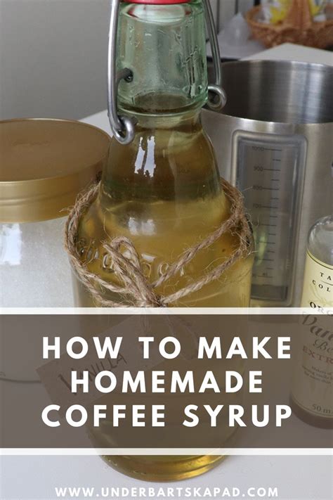 Coffee Syrup Recipe How To Make Coffee Syrup At Home Homemade