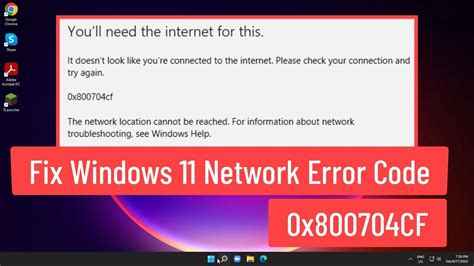 Corrección Del Código De Error De Red 0x800704cf En Windows 11 Mundowin
