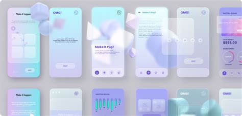 figma glassmorphism template