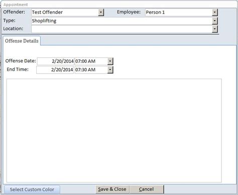 loss prevention template loss prevention database