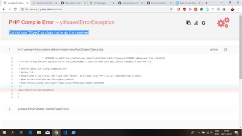 cannot use object as class name as it is reserved · issue 413