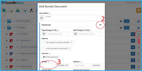 is it possible to rotate a document in bundledocs training tip