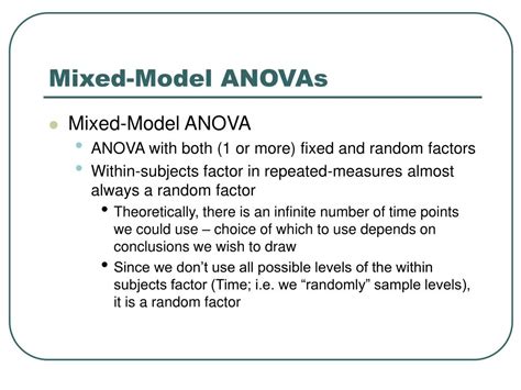 Ppt Repeated Measures Anova Powerpoint Presentation Free Download