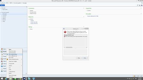 dynamics ax tips troubleshooting insufficient permission to preview