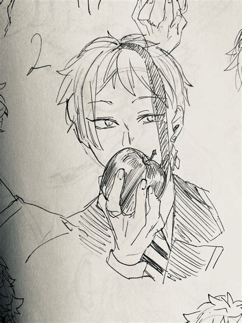 「朝の一発描き再掲 禁断の果実とジェ🍎」ササハラの漫画