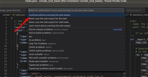 vscode tasks problem matchers allison thackston