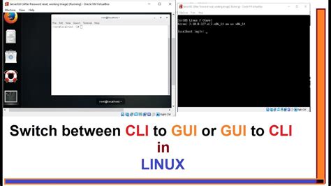 how to switch between cli to gui or gui to cli mode in linux or centos
