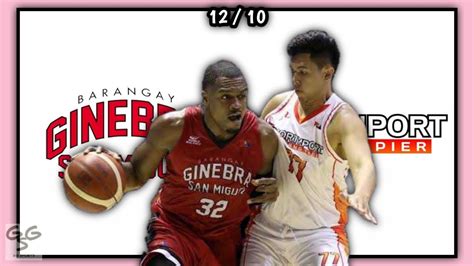 Ginebra San Miguel Vs Northport Batang Pier Pba Live Play By Play And