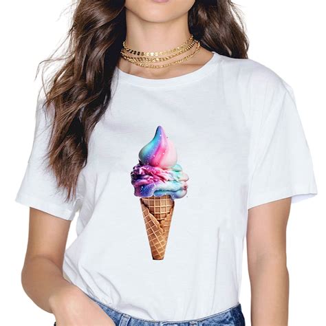 Ice Cream T For Girls And Women Ice Cream Cone T Shirt