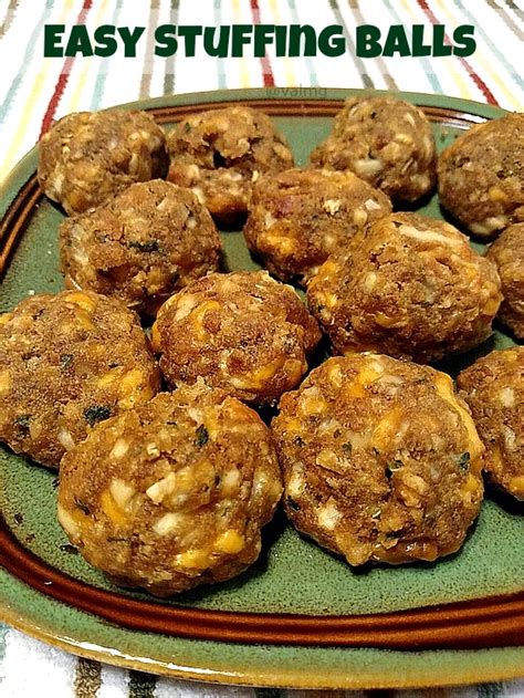 Easy Stuffing Balls Recipe From Vals Kitchen