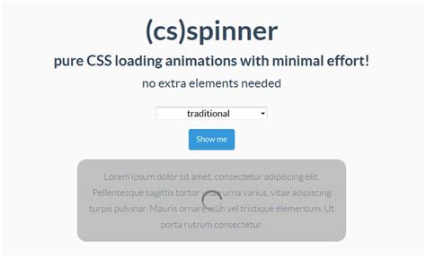 cs spinner pure css loading animations fribly css coding
