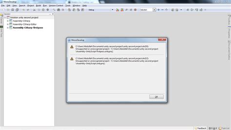 monodevelop not working properly questions and answers unity discussions