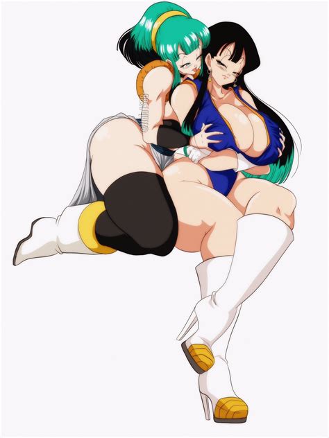 Rule 34 2girls Ass Breast Grab Breasts Bulchi Bulma Briefs Chichi