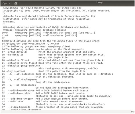 mysql backup backup database using the mysqldump utility