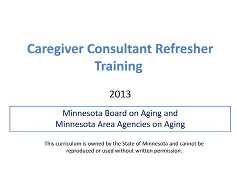 ppt caregiver consultant refresher training powerpoint presentation