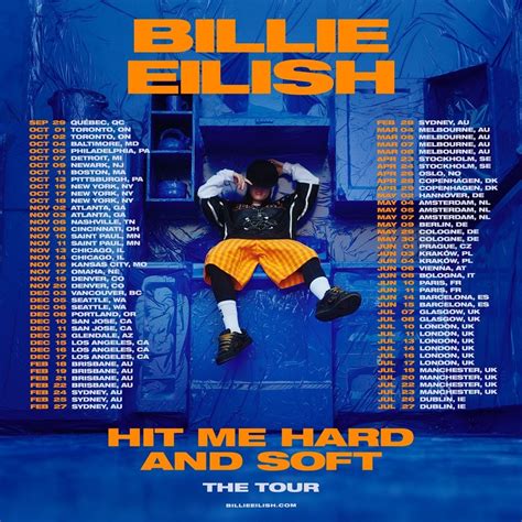 [billie Ellish] Hit Me Hard And Soft The Tour Tickets On Sale May 3rd