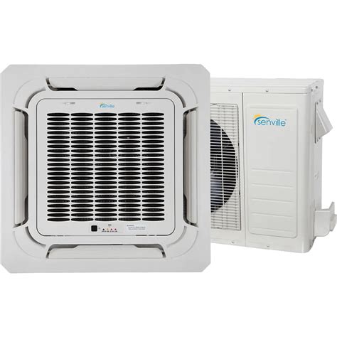 Senville 18 000 Btu Ceiling Cassette Mini Split Heat Pump