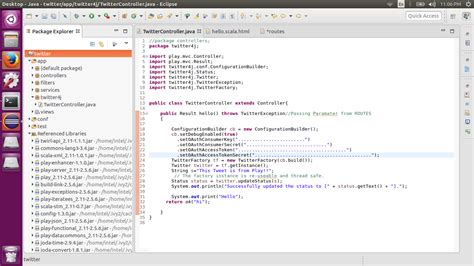 java twitter4j package doesn t exists stack overflow