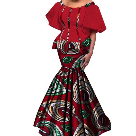 2020 Nouveau Africain Kanga Robes Pour Femmes Dashiki Traditionnel Haut