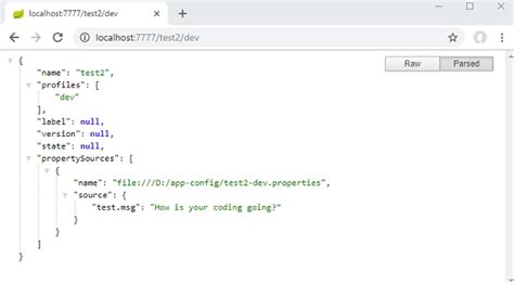 spring cloud config with file system backend