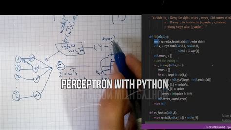 classification with python perceptron شرح بالعربي youtube
