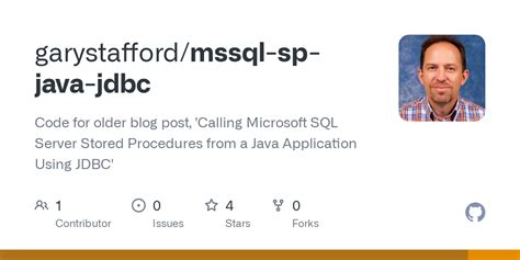 github garystafford mssql sp java jdbc code for older blog post