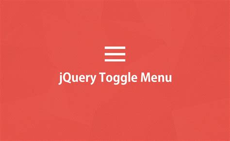 responsive jquery toggle menu plugin