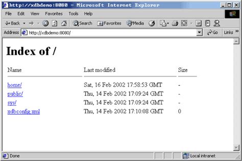 access to oracle xml db repository data