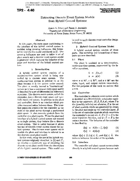 pdf extracting discrete event system models from hybrid control